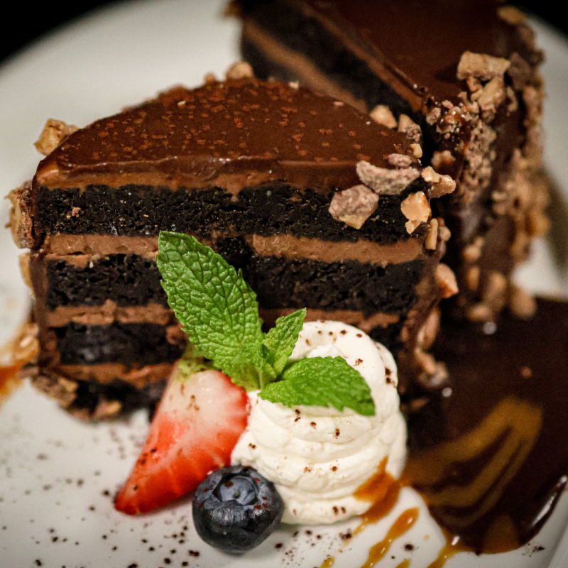CHOCOLATE HEATH BAR CRUNCH CAKE - Entourage Restaurant