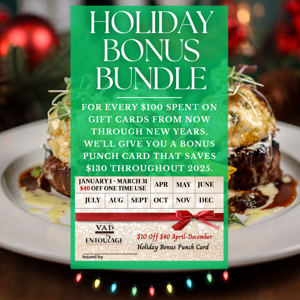 Welcome to Entourage - Entourage Restaurant